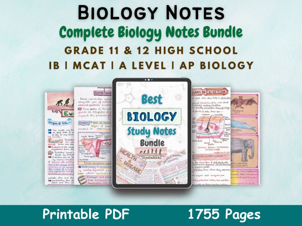 Biology Aesthetic Notes (Special Edition) [PDF] | For High School Grade ...