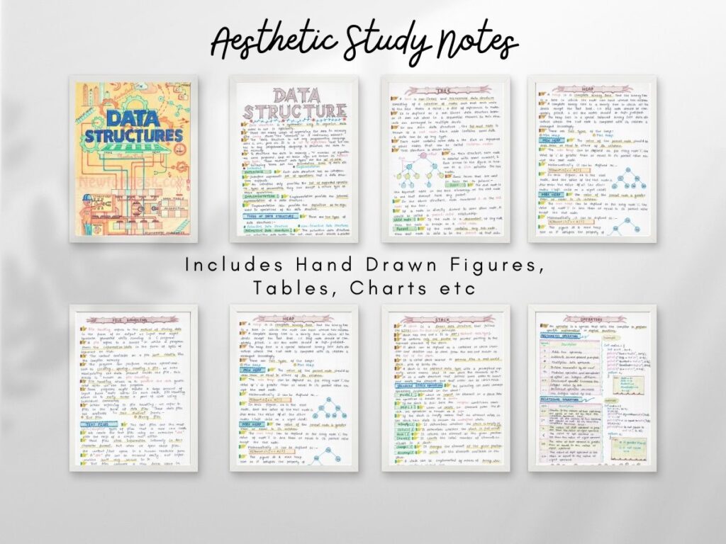 Data Structures & Algorithms (DSA) Aesthetic Study Notes [PDF] - NewtonDesk