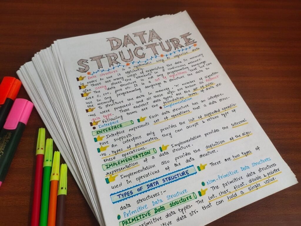 Data Structures & Algorithms (DSA) Aesthetic Study Notes [PDF] - NewtonDesk