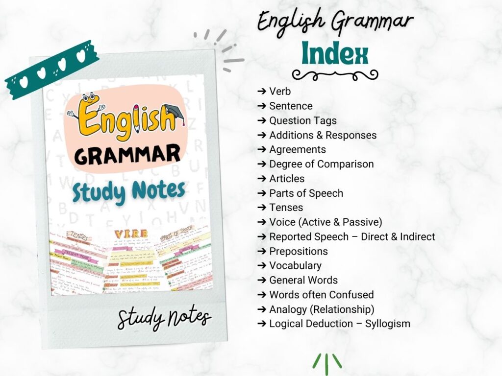 Learn English Grammar Aesthetic Notes PDF | for Middle and High School ...