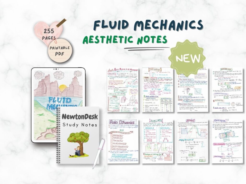 Fluid Mechanics (FM) Aesthetic Notes | For Civil and Mechanical ...
