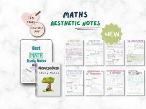 Math (Mathematics) Aesthetic Notes PDF Bundle | for High School Grade ...