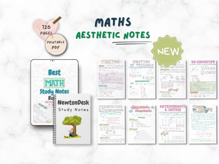 Math (Mathematics) Aesthetic Notes PDF Bundle | for High School Grade ...
