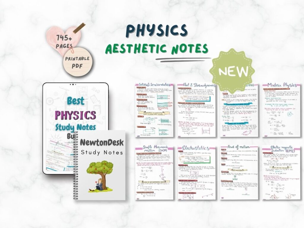 Physics Aesthetic Notes PDF | for High School Grade 11th and 12th ...