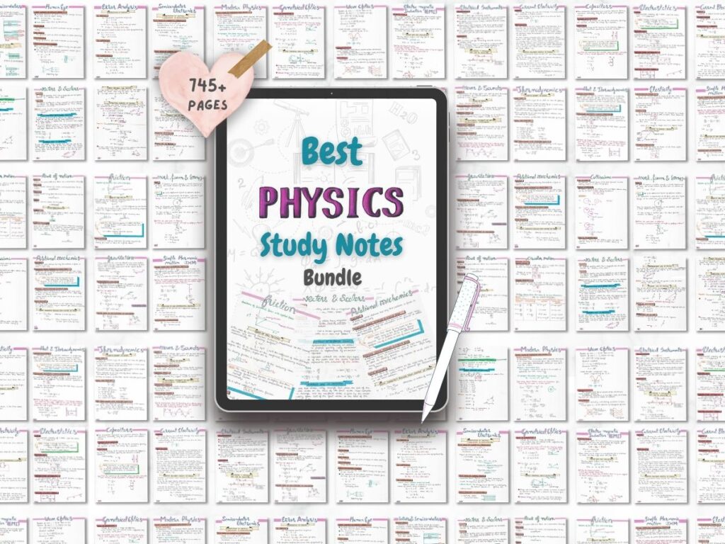 Physics Aesthetic Notes PDF | for High School Grade 11th and 12th ...