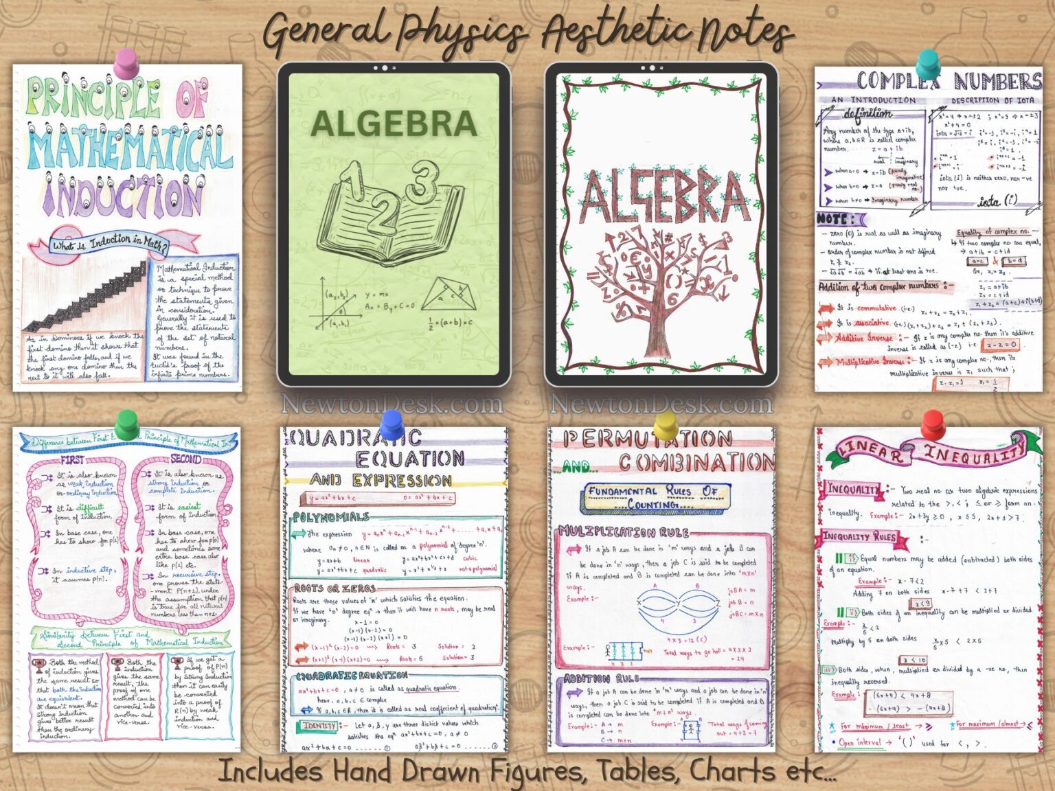 Algebra Aesthetic Notes PDF | for High School Math Grade 11 - NewtonDesk