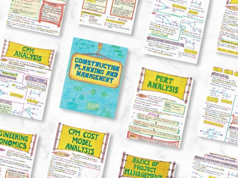 Construction Planning Management (CPM) Aesthetic Notes PDF | for Civil ...