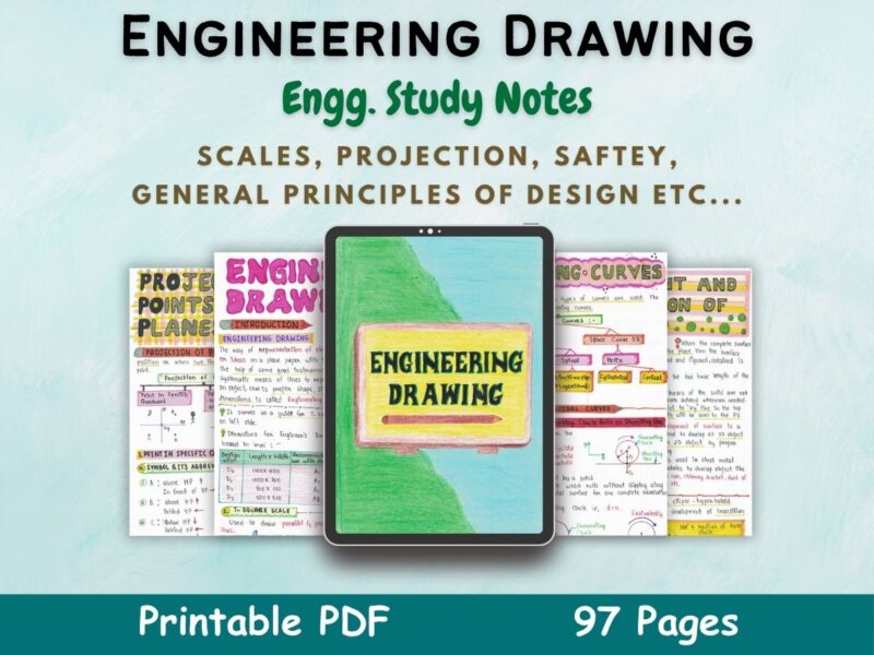 Engineering Drawing Notes PDF – Projections, Solids & Curves NewtonDesk