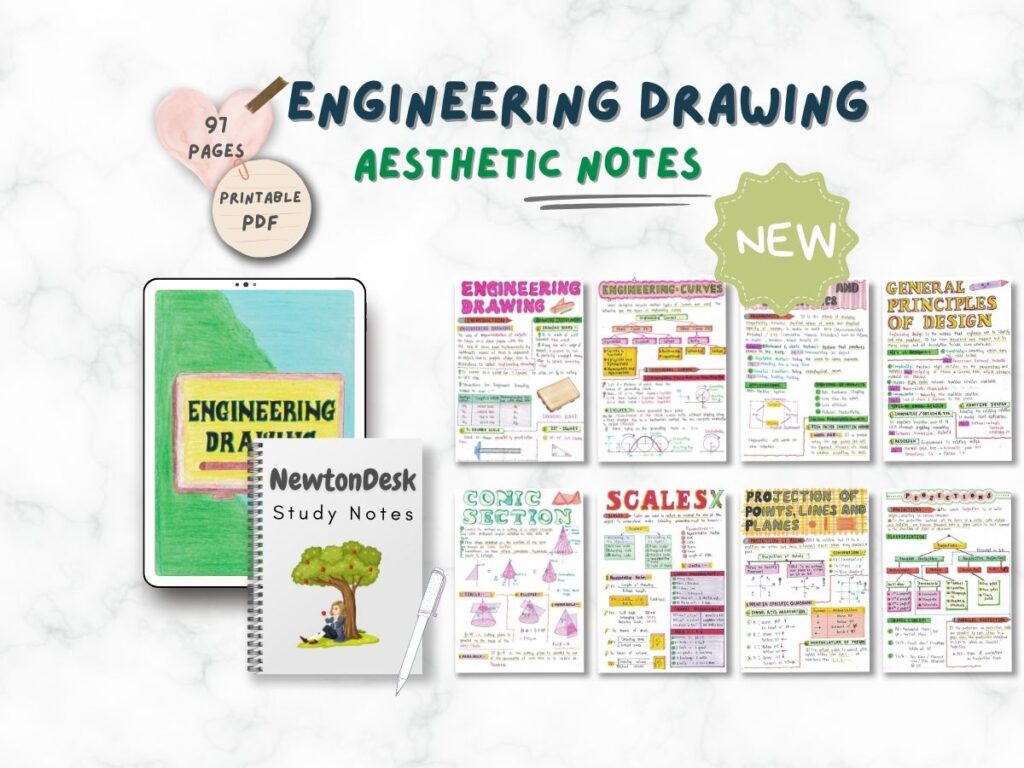 Engineering Drawing Aesthetic Notes PDF | for Engineering Courses ...