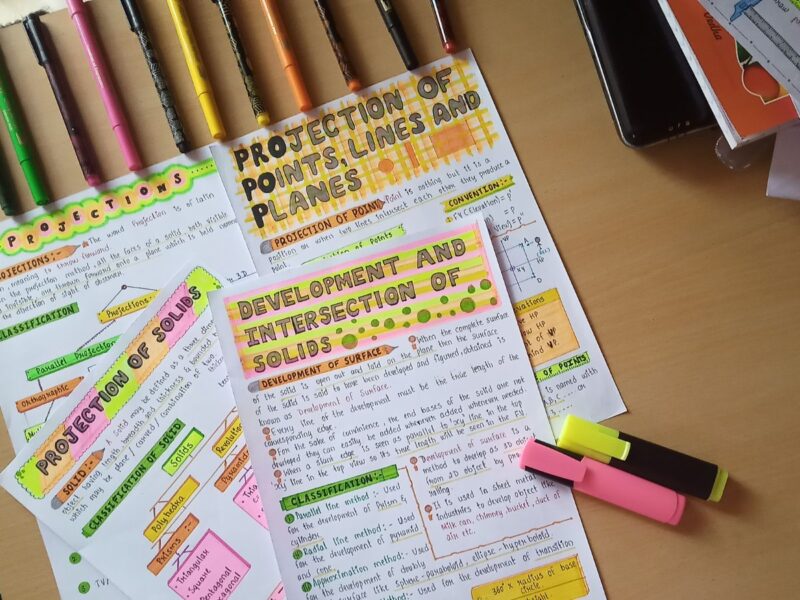 Engineering Drawing Aesthetic Notes PDF | for Engineering Courses ...