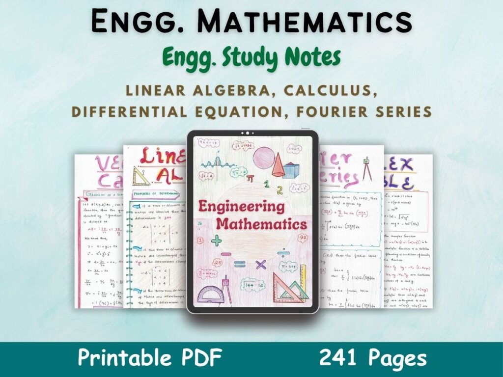 Engineering Mathematics Aesthetic Notes PDF | for Engineering Courses ...